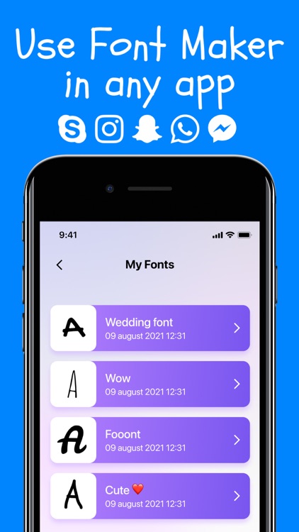 Font Maker: Cursive Keyboard by SCI BRONZE FILMS LIMITED