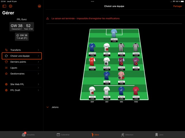 Fantasy football manager store