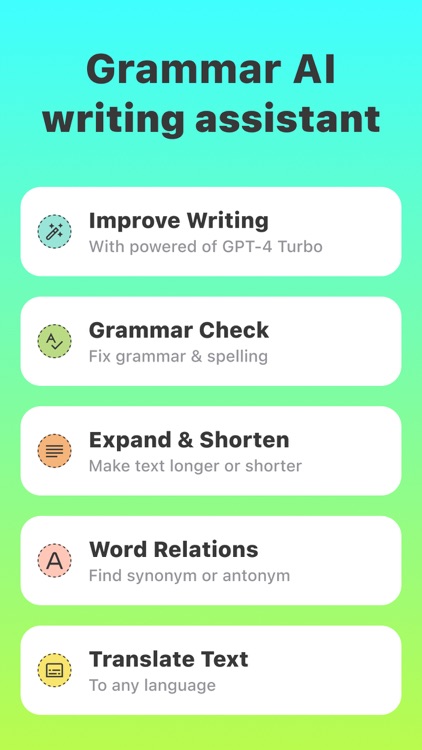 Grammar AI: Writing Assistant by Tiny Leo Co., Ltd