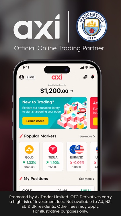 Axi Trading Platform by AxiCorp Financial Services Pty Ltd.