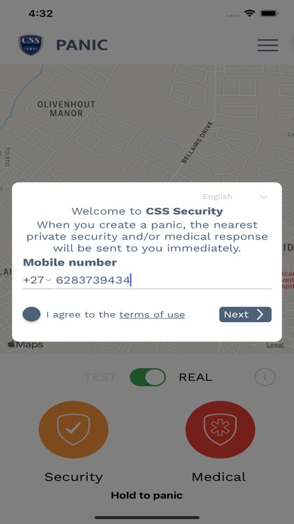 CSS Security Panic App by ZENDASCAPE PTY LTD