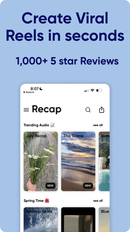 Recap: Reels Editor Templates by B Gilmore, LLC