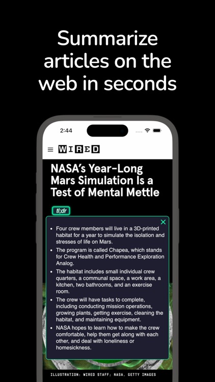 tldr AI Summarizer by Miguel Salinas