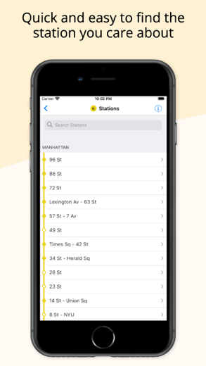 Subway Time NYC for iPhone - APP DOWNLOAD