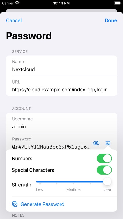 Passwords For Nextcloud By Johannes Schliephake