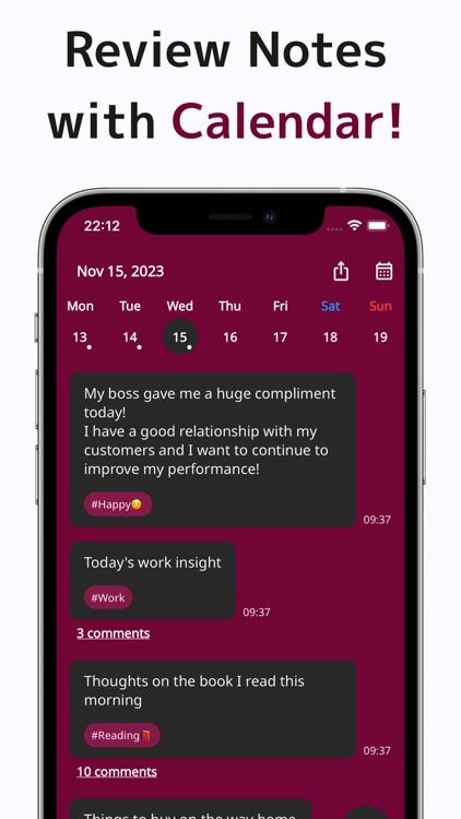 Chat memo. Memo app like tweet by Kentaro Tsurumoto