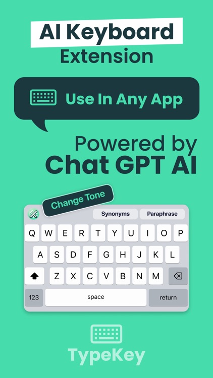 TypeKey -AI Keyboard & Chatbot by Zentropi LLC