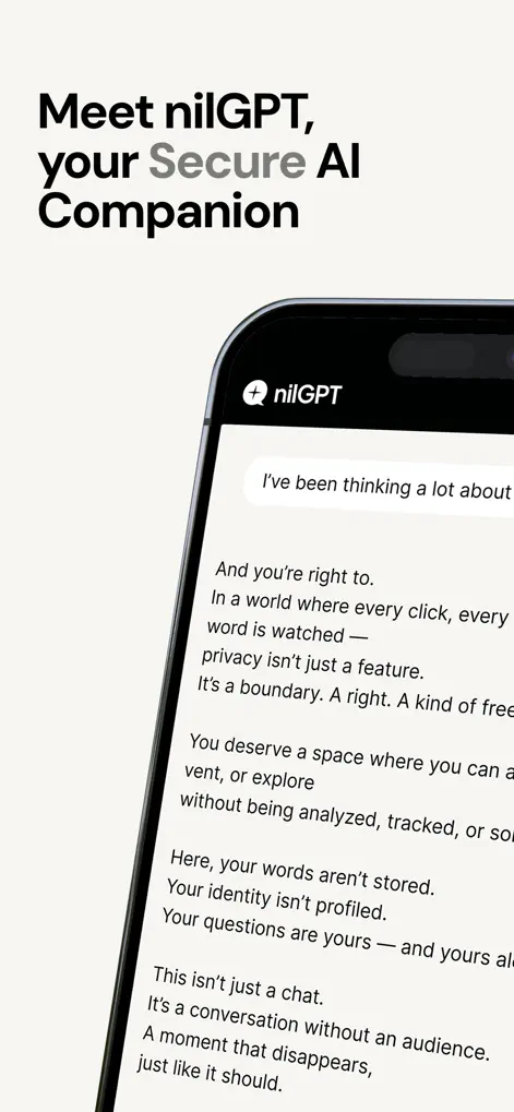 nilGPT - Private AI - Productivity App | MWM
