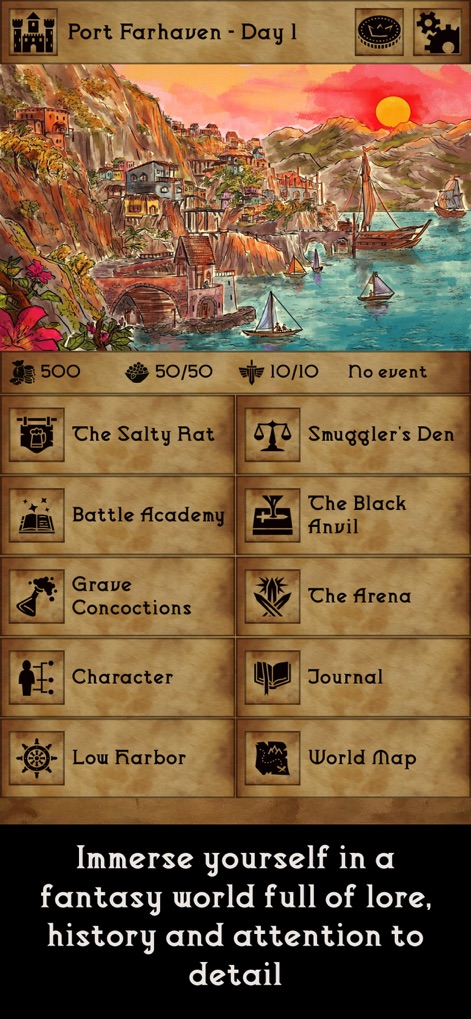 Grim Tides - RPG Clássico - App de Jogos | MWM