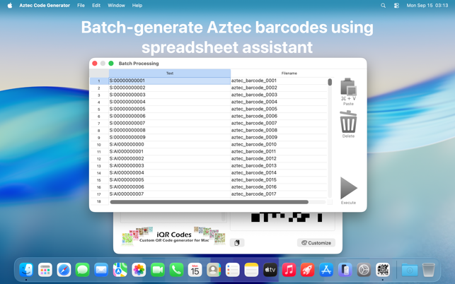 Aztec Code Generator 阿茲特克條碼產生器 – Dr.愛瘋 APP Navi