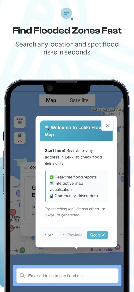 Lagos Floodmap - Weather App | MWM