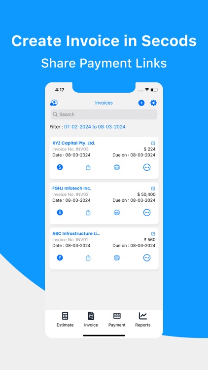 Invoice Maker & Estimates app by Fylfot Software Private Limited