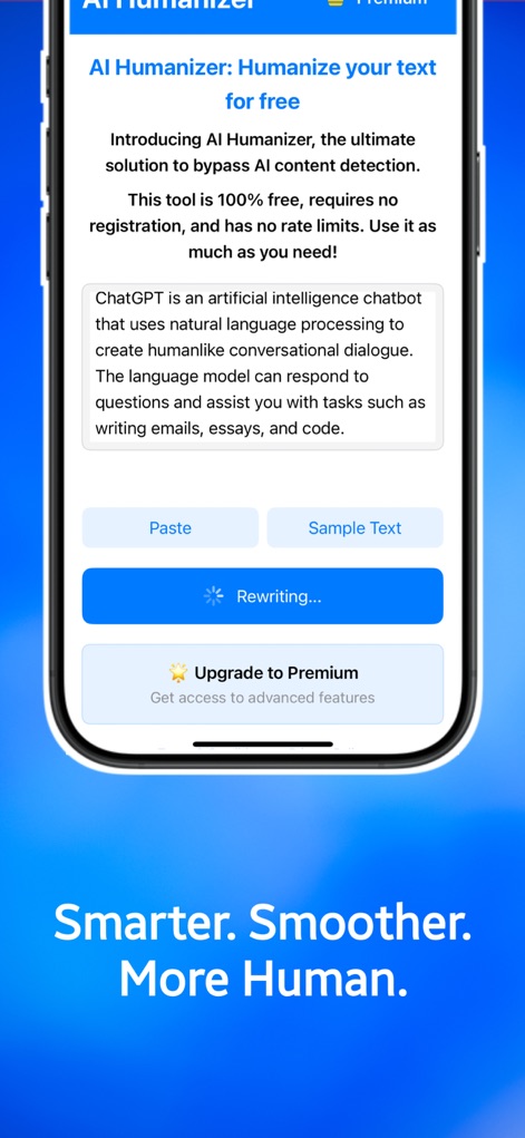Humanize AI & Paraphrase Tool - Productivity App | MWM