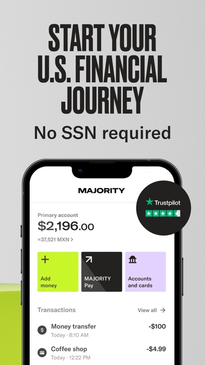 MAJORITY: Mobile banking by Majority USA, LLC