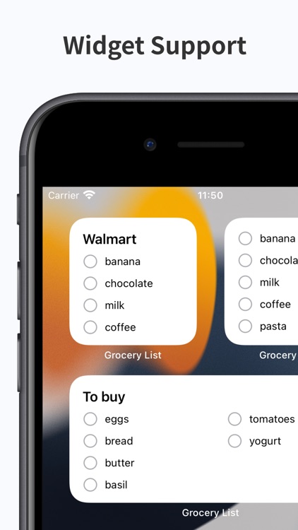 Simple Grocery List, Widget by Ryunosuke Nagase