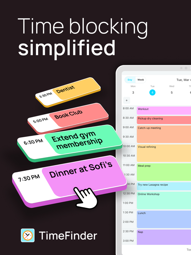 【Mac & iOS APP】TimeFinder: Time Blocking 妥善規劃讓時間更充裕~行程時間規劃軟體 – Dr.愛瘋 APP Navi