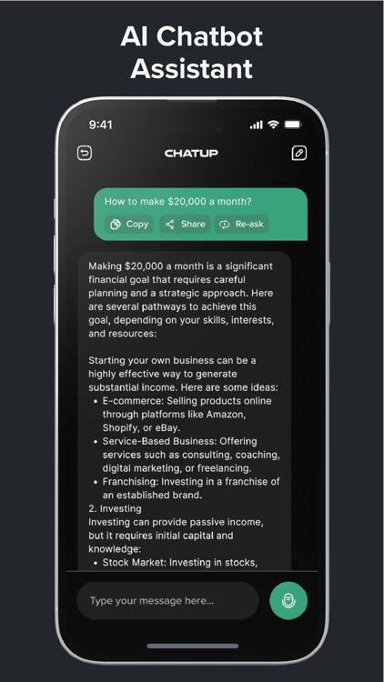 ChatUp AI - Chat Bot Assistant by Emerald Labs LLC