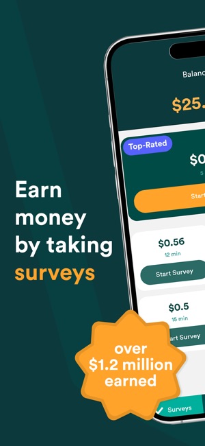 Surveys for money app store