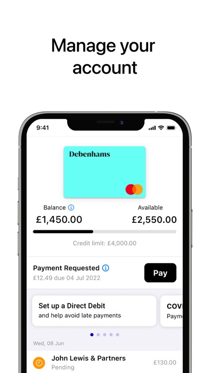 Debenhams credit card by NewDay Ltd
