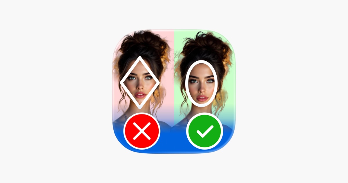 ‎Face Shape - Hairstyle Try On App - App Store