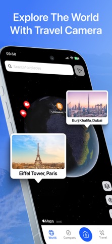 「Travel Camera Compass GPS Map」 - iPhoneアプリ | APPLION
