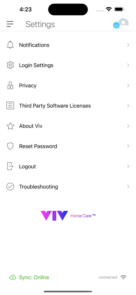 Viv Home Care - Medical App | MWM