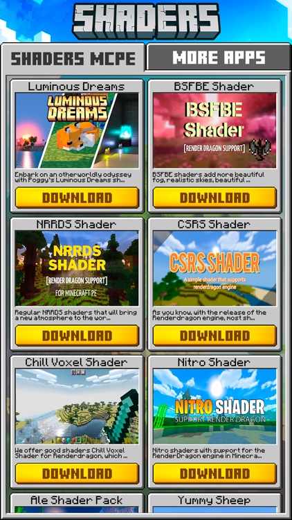Shaders for Minecraft PE by Vadzim Blazhevich