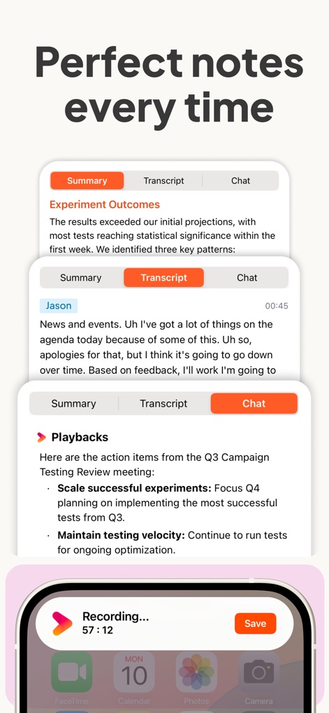 Playbacks: AI Note Taker - Productivity App | MWM