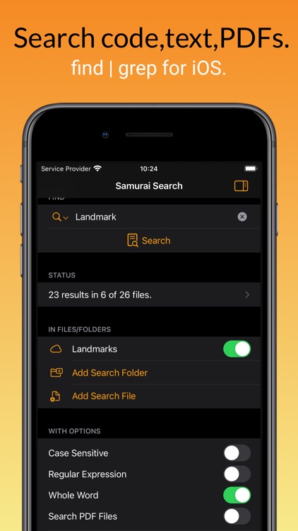 Samurai Search: Text/PDF files by Michael Rourke