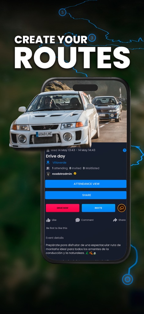 RoadStr - Car Routes & Events - Navigation App | MWM