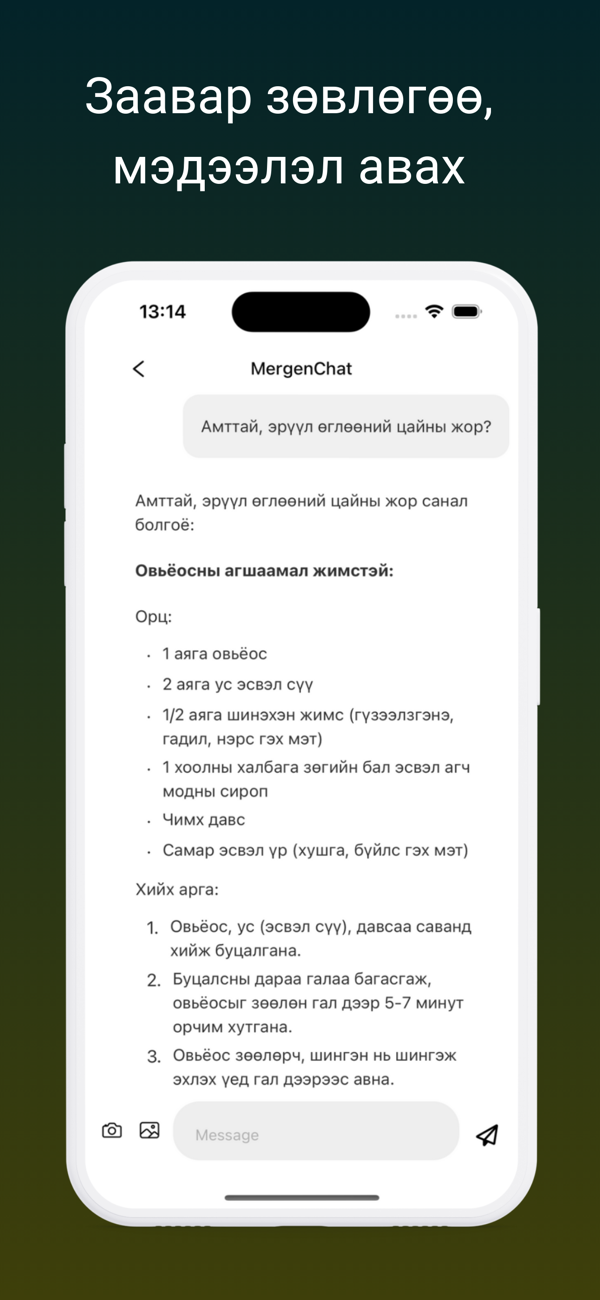 MergenChat - Монгол AI туслах - MergenChat – Монголын анхны AI