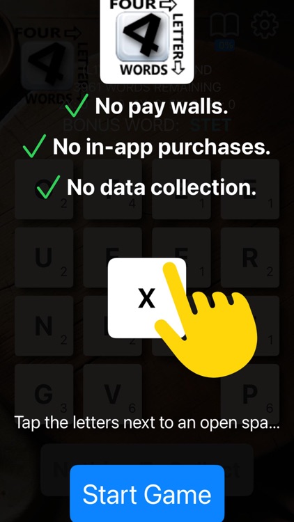 Four Letter Words Game by Glen Brunke