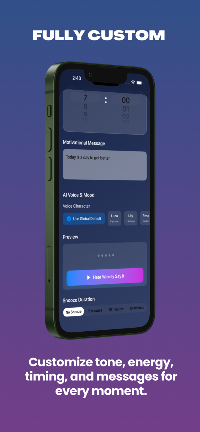 Alarm Clock - Wakely - Wakely是一款个人语音驱动的闹钟和提醒应用程序。能让你快