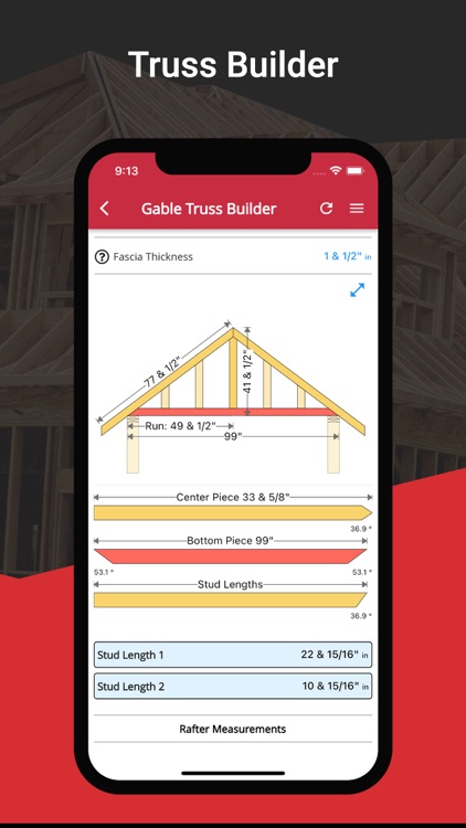 RedX Roof - Rafter Calculator by RedX Technology Inc