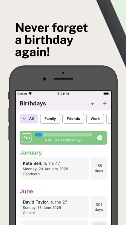 Birthday Reminder Widget by RGP Apps