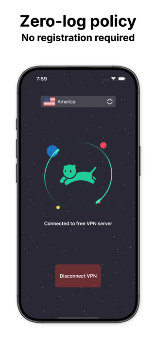 VPN cat: Fast Secure Unlimited for iPhone - Free App Download
