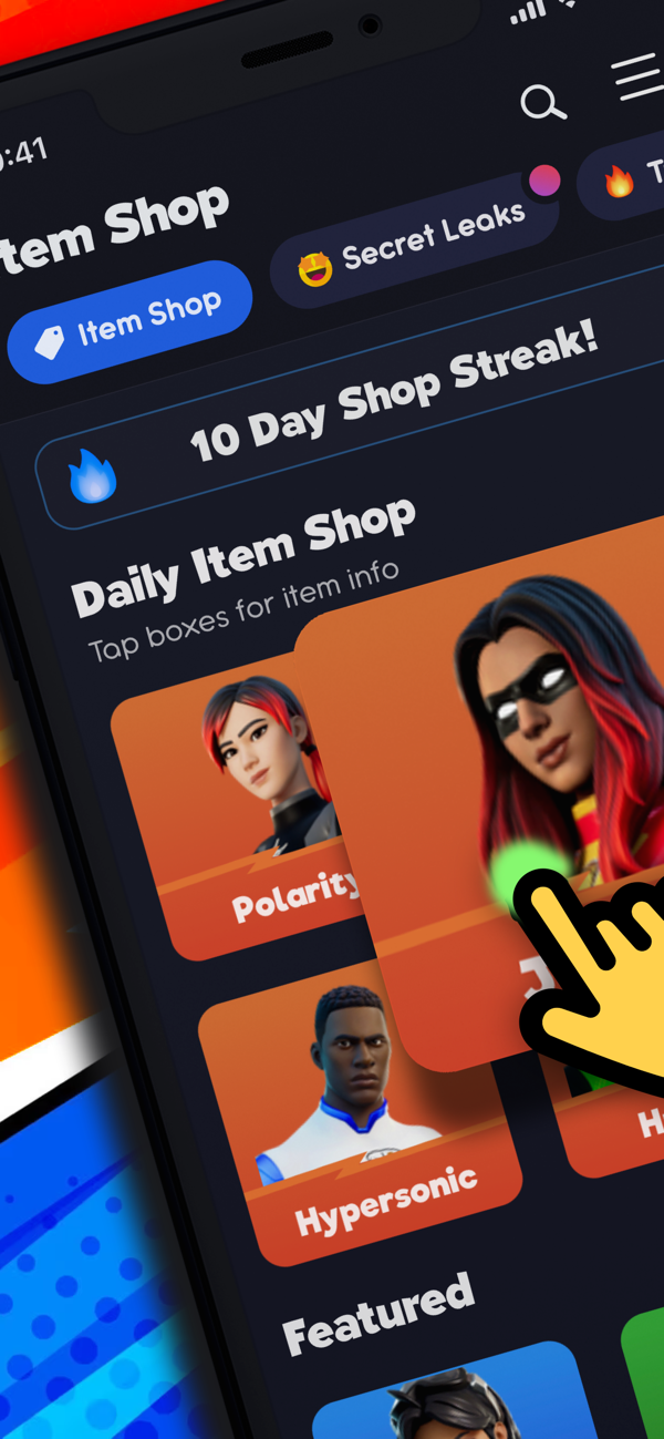 Dilly for Fortnite Mobile App - Dilly，您的每日《堡垒之夜》伙伴！轻松浏览今日商城、您的