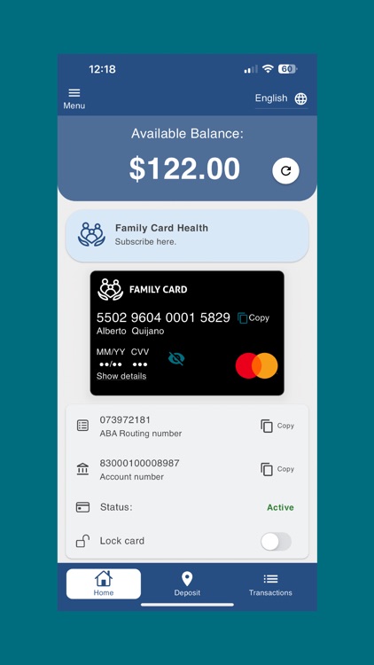 Family Card Money USA by BAHU Processing, LLC