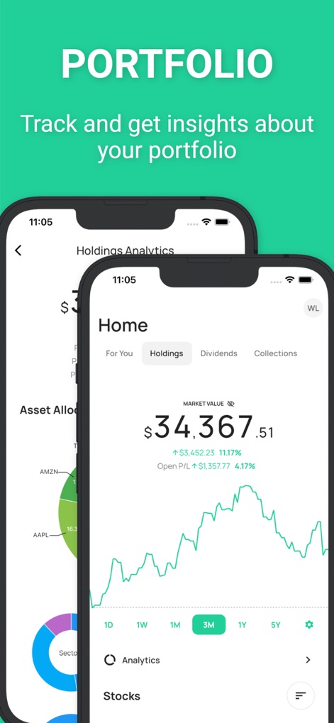 Stock Events Portfolio Tracker - Finance App | MWM