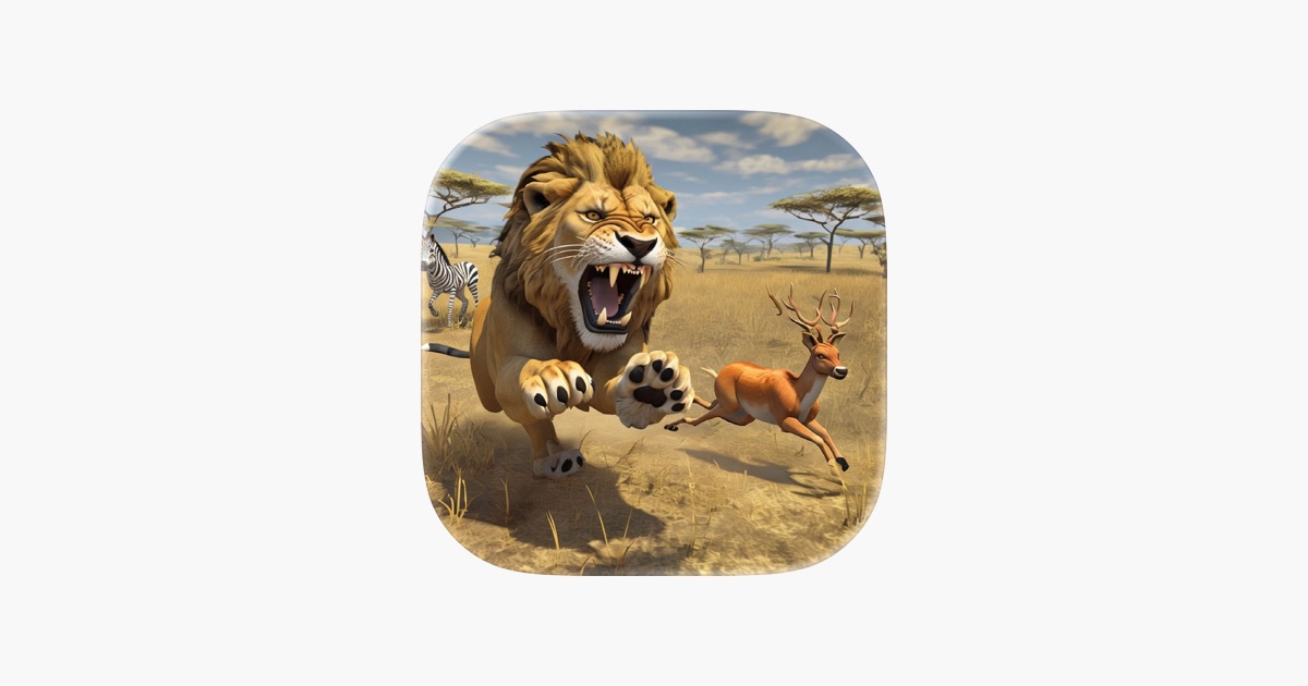 ‎Wild Lion Animal Survival Sim App - App Store