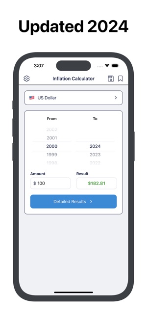 Inflation Calculator Data on the App Store