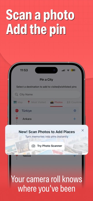 Pin Traveler: Track Travel Map for iPhone - Free App Download