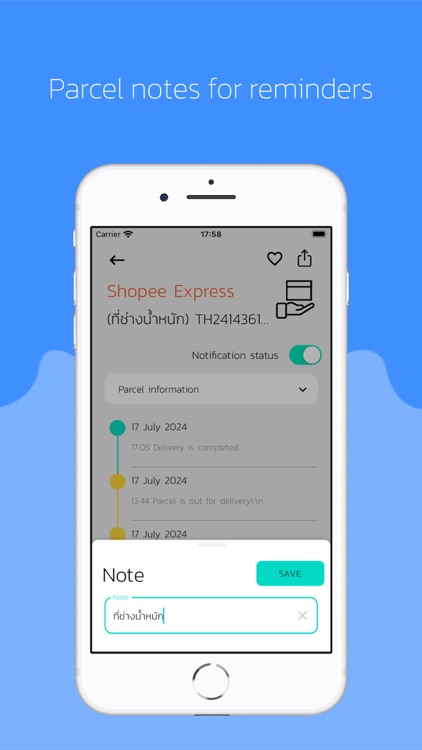 ETrackings - Track & Trace by Saharak Manoo