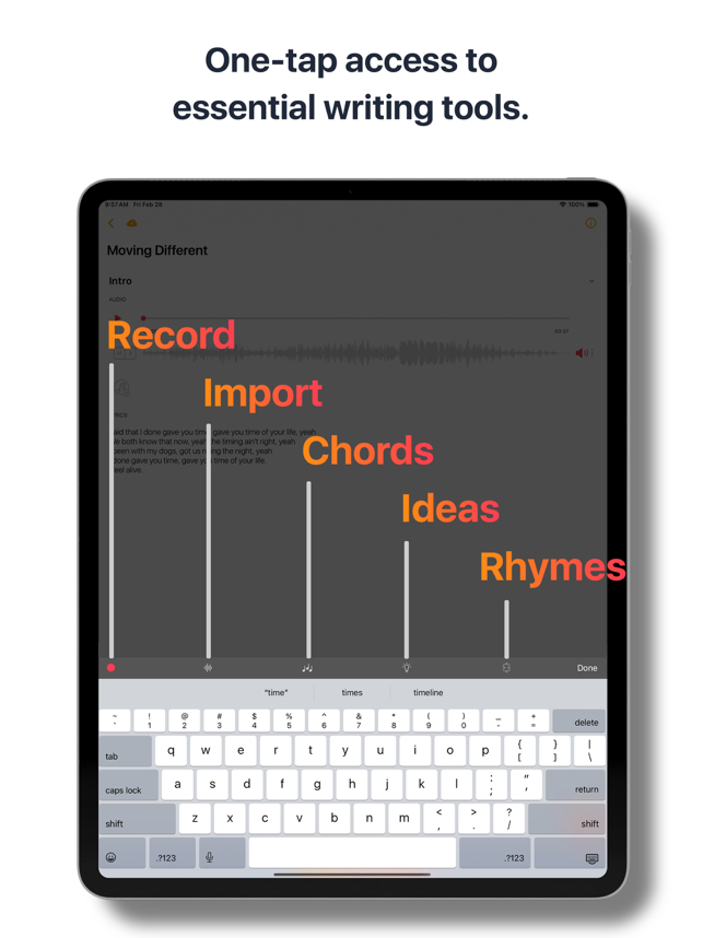 【iOS APP】Songwriter Pro: Lyrics + Songs 歌曲創作工具 – Dr.愛瘋 APP Navi