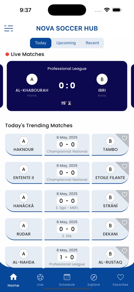 Nova Soccer Hub - Sports App | MWM