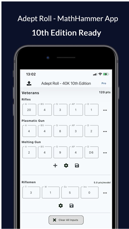 Adept Roll - MathHammer App by Jake Noble