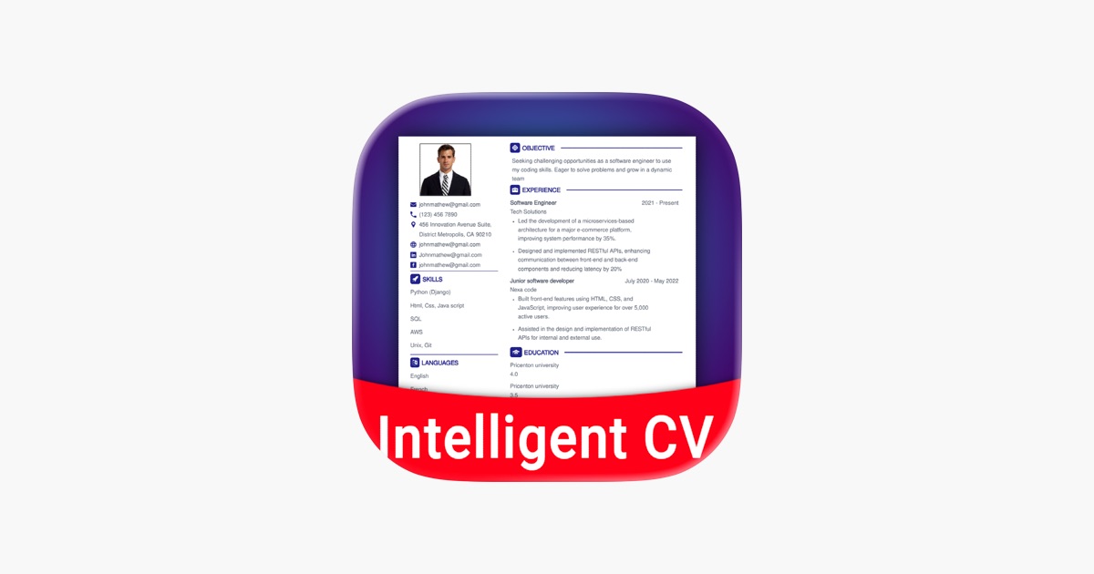 ‎CV Maker , Resume Maker App - App Store