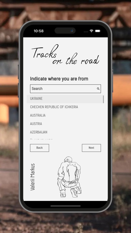 Tracks on the road by Datum LLC