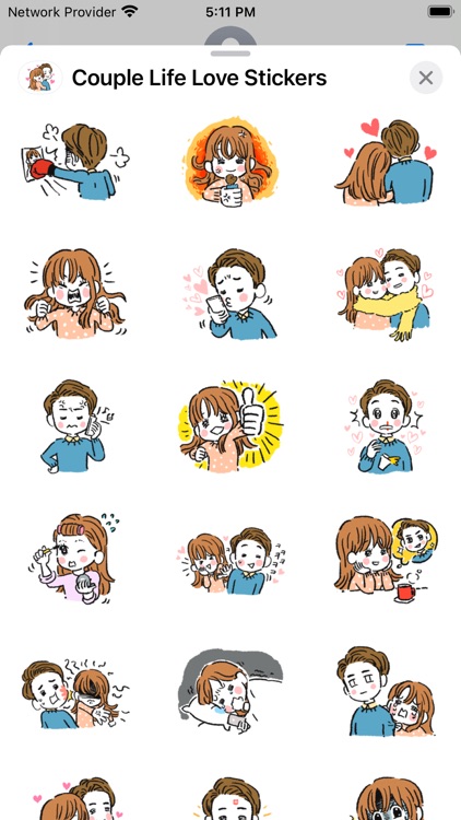 Couple Life Love Stickers by Batukbhai Vadadariya