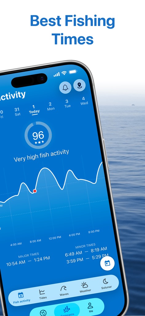 Fishing Points: Map & Forecast - Sports App | MWM